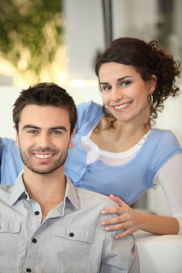 Newly married couple stock image. Image of lying, curls - 23694329