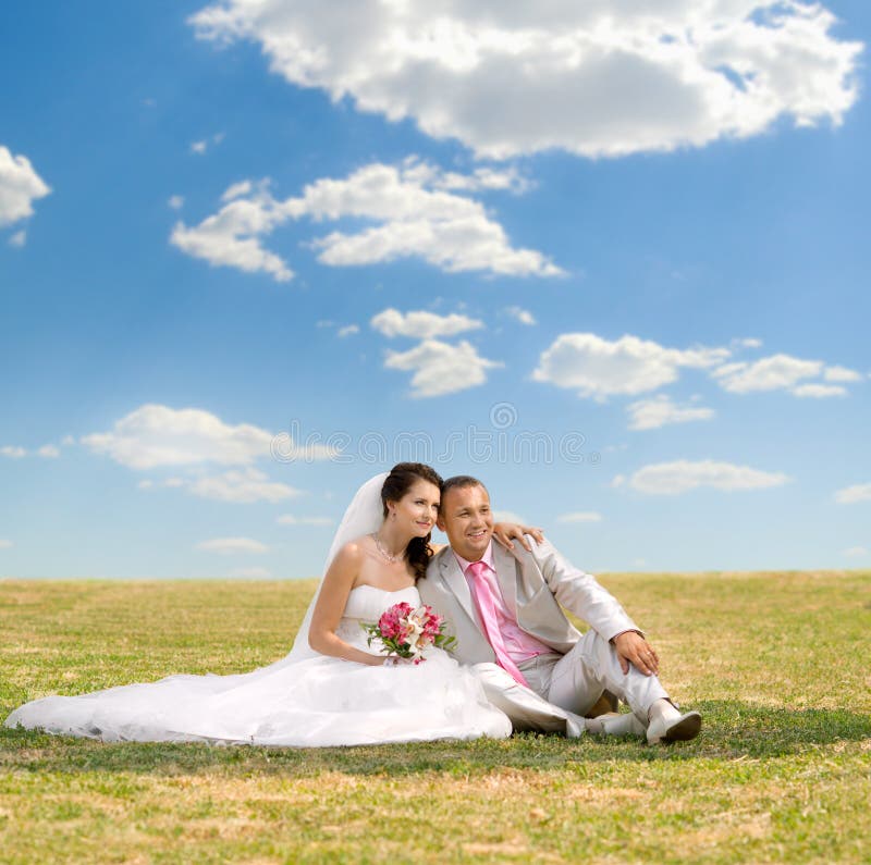 The newly married couple stock photo. Image of bridal - 13541172