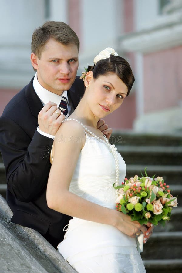 Newly married couple stock photo. Image of look, married - 4292160