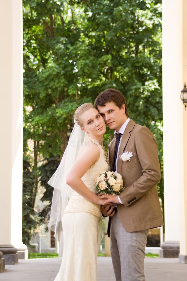 The newly married couple stock photo. Image of bridal - 13541172