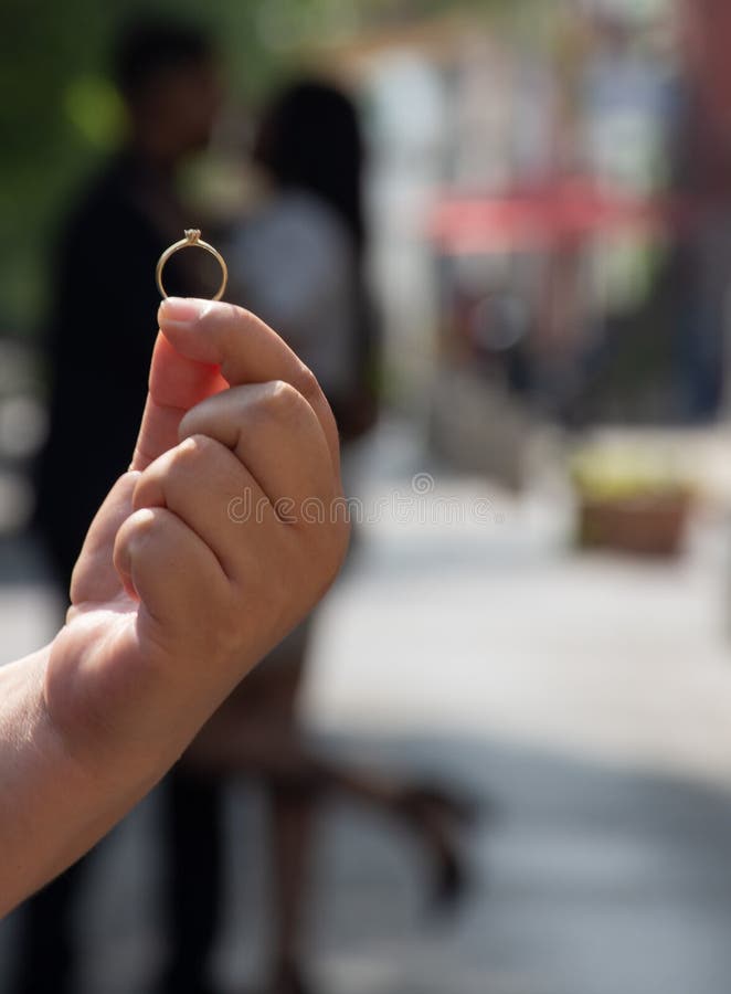 Newly Married Couple, Hands and Ring Stock Photo - Image of ticker ...