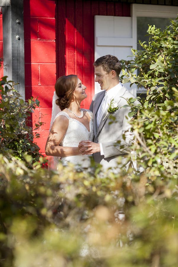 Newly Married Couple Together Stock Photo - Image of people, pretty ...