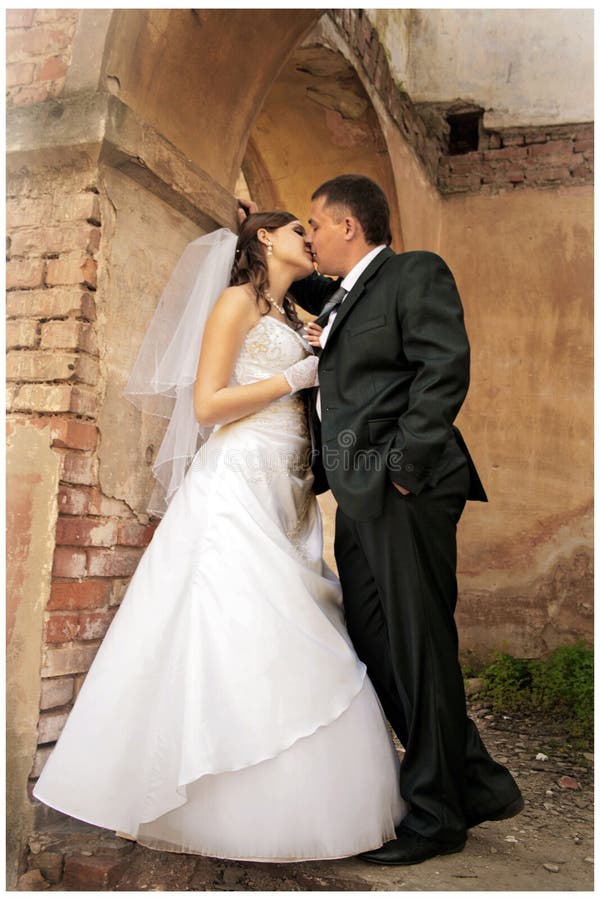 Newly married together stock photo. Image of evening - 91340244