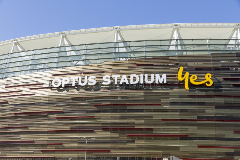 Newly Opened Optus Stadium in Perth Editorial Stock Photo - Image of ...