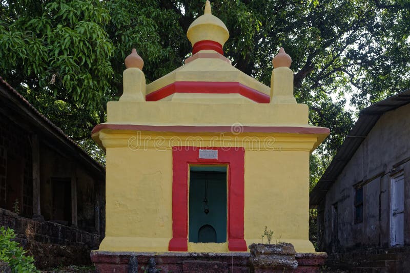 Newly Painted Temple of God Shiva in Complex of Kankeshwar Editorial ...