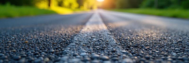 Newly Paved Road Surface; Fine Aggregate Visible , Element, Bitumen ...