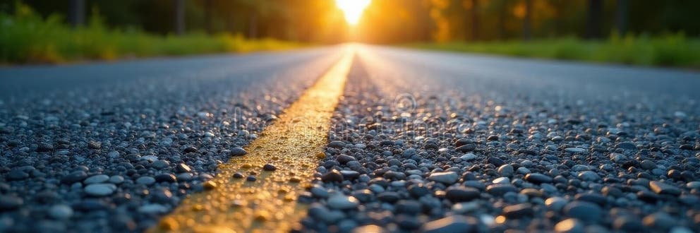 Newly Paved Road Surface; Fine Aggregate Visible , Pavement, Grey ...
