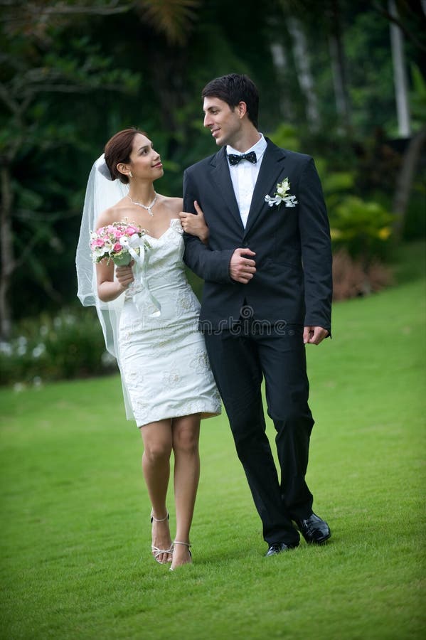 Newly Wed Couple stock photo. Image of groom, female - 14255582