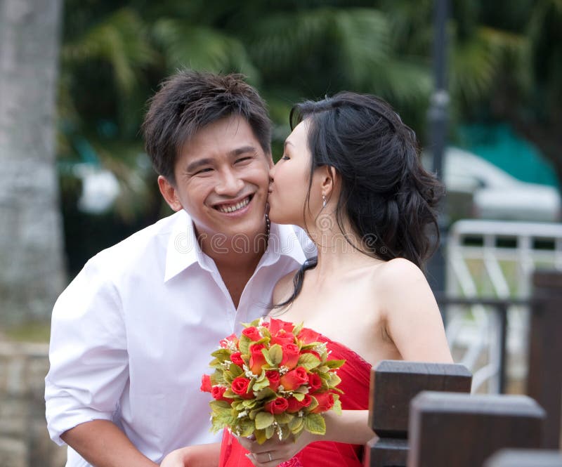 Newly wed couple 8 stock image. Image of marriage, connection - 7409187