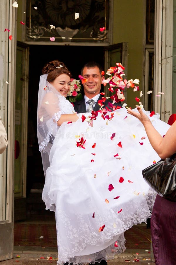 Newly wed happy couple stock image. Image of adult, female - 20712109