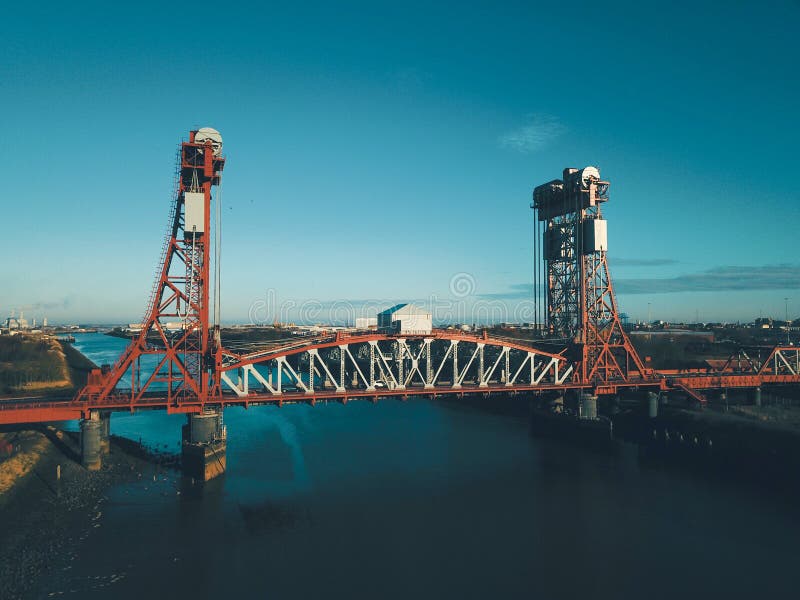The Newport Bridge at Middlesbrough Stock Image - Image of historic ...