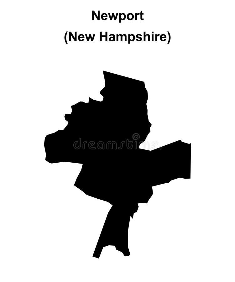 Newport outline map stock vector. Illustration of isolated - 387574645