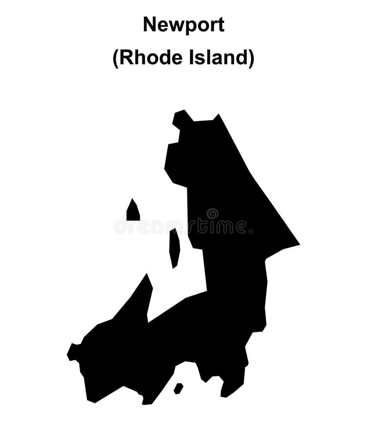 Newport outline map stock vector. Illustration of design - 357533282