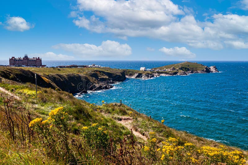 Newquay Coastline Cornwall stock photo. Image of british - 213582272