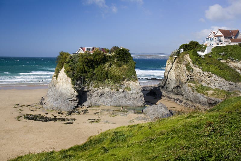 Newquay - Cornwall - United Kingdom Stock Image - Image of cornish ...