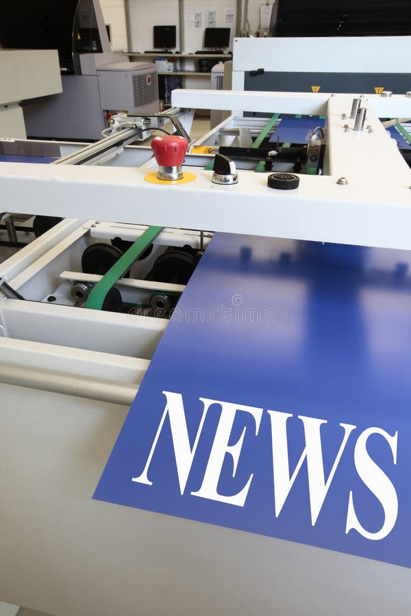 Newspaper stock photo. Image of press, newspaper, plates - 14340640
