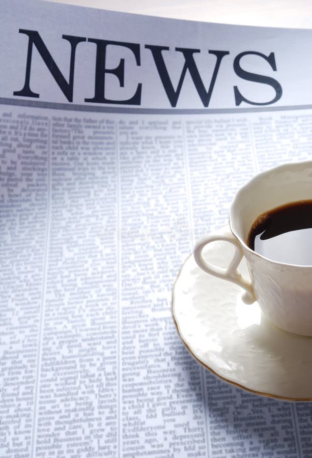 Newspaper Headline Template Stock Photo - Image of communication ...