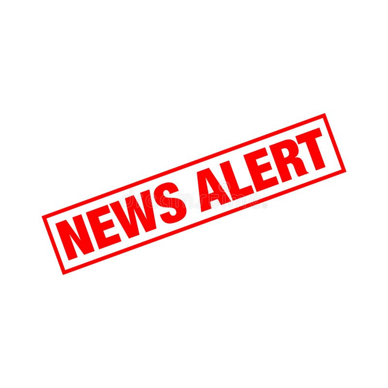 News Alert Rubber Stamp Vector Template Stock Vector - Illustration of ...