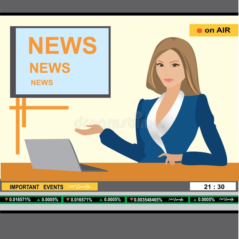 News Anchor Desk Stock Illustrations – 700 News Anchor Desk Stock ...