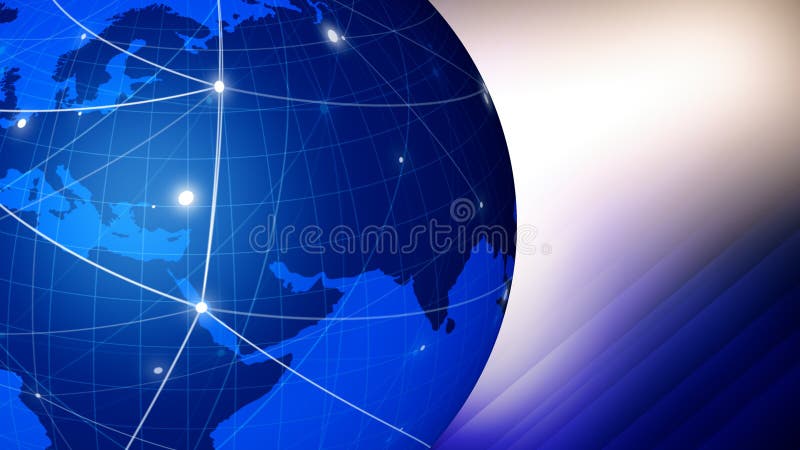 World Network Globe Connect Abstract Background for International News ...