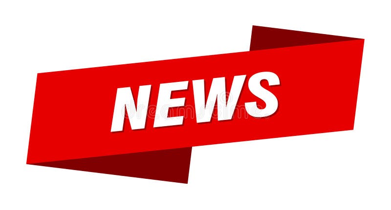 News Banner Template. News Ribbon Label Stock Vector - Illustration of ...