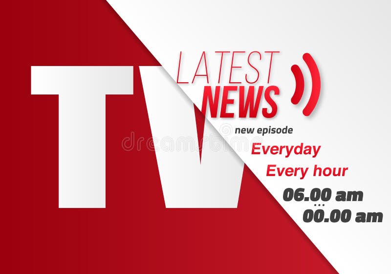 News Banner Template. Vector News Opener Stock Vector - Illustration of ...