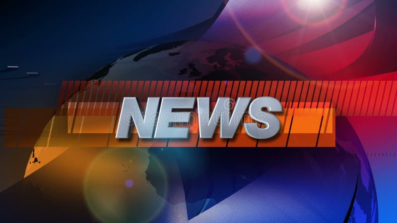 News - Broadcast Graphics Title Stock Footage - Video of television ...