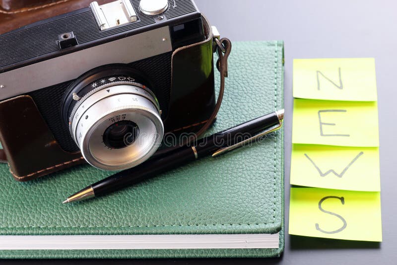 News camera journalism stock image. Image of metal, film - 89348067
