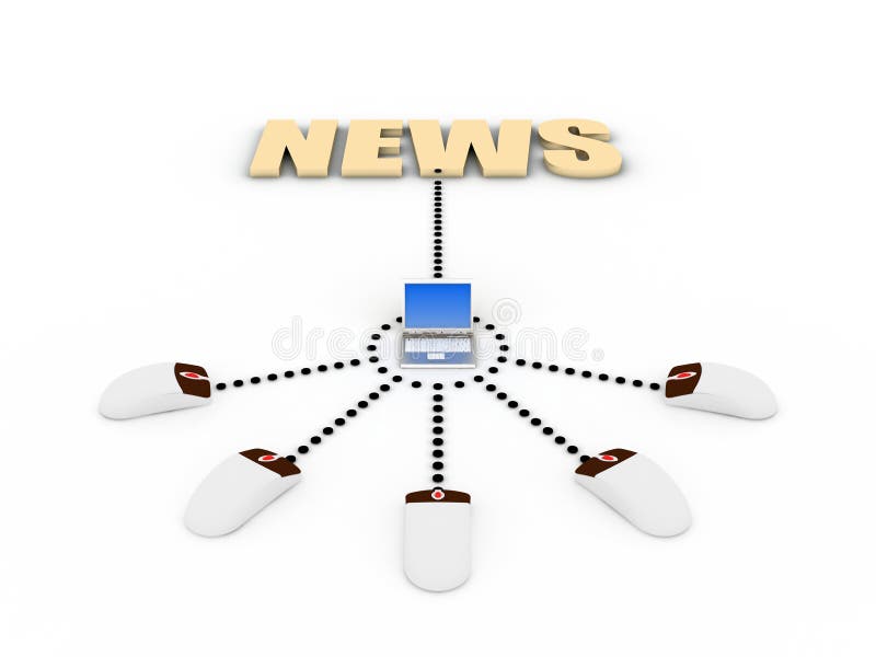 News concept stock illustration. Illustration of message - 10443513