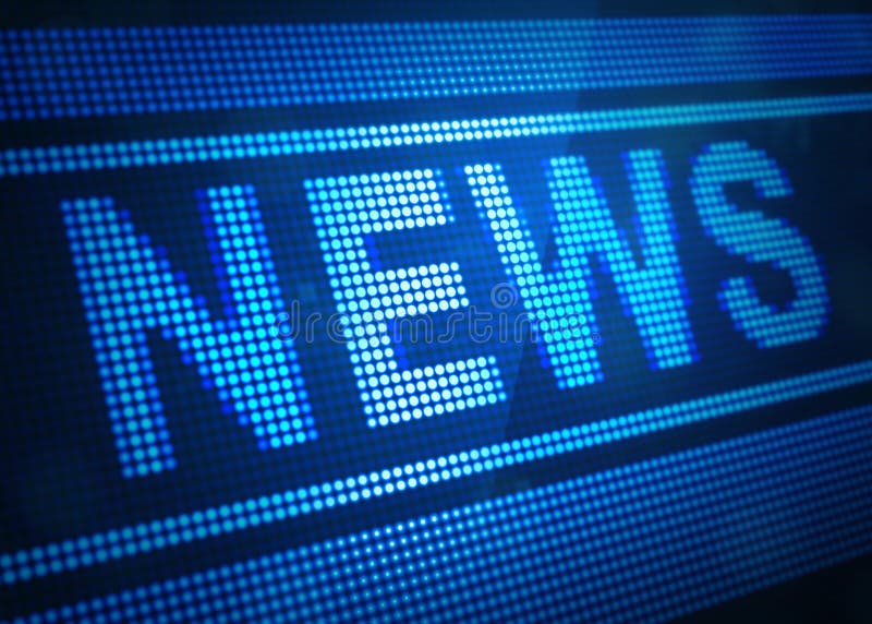News Digital Screen 3d Illustration Stock Illustration - Illustration ...