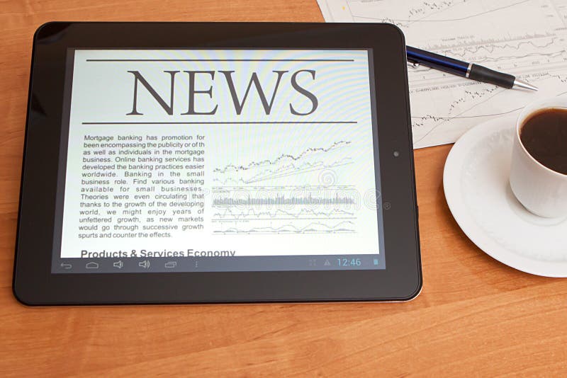 News on Mobile Phone, Smart Phone. Stock Photo - Image of information ...