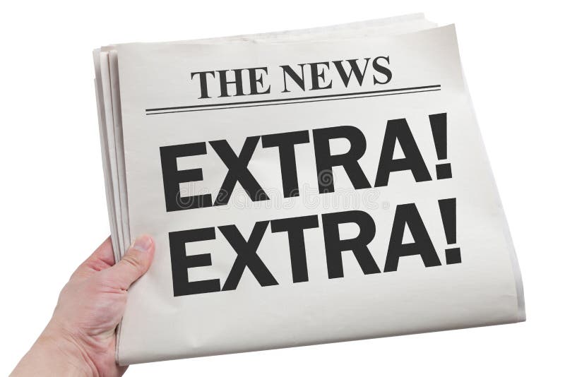 Extra! Extra! stock illustration. Illustration of seller - 11547958