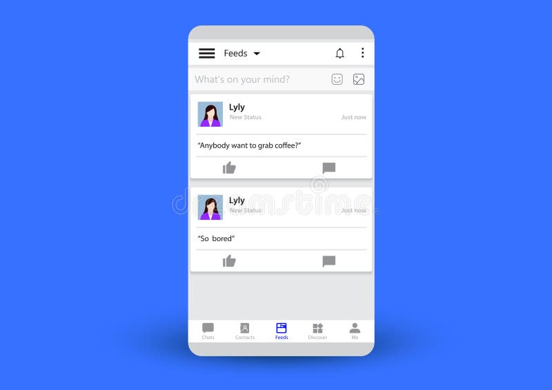 News feed stock vector. Illustration of display, mobile - 118241580