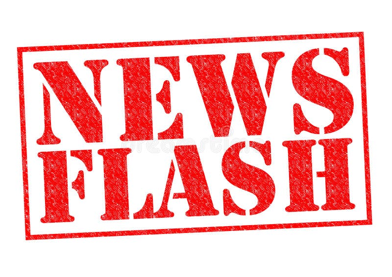 News Flash Announcement Breaking News Report Concept Stock Illustration ...