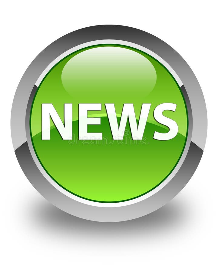 News Glossy Green Round Button Stock Illustration - Illustration of ...
