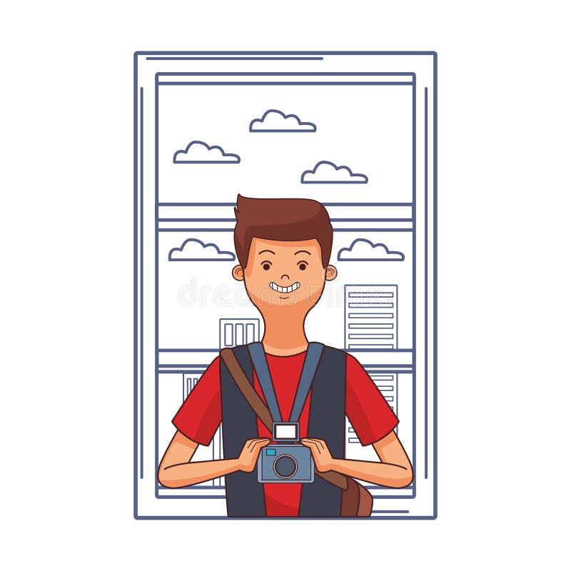 News Journalist Body Cartoon Stock Vector - Illustration of newspaper ...