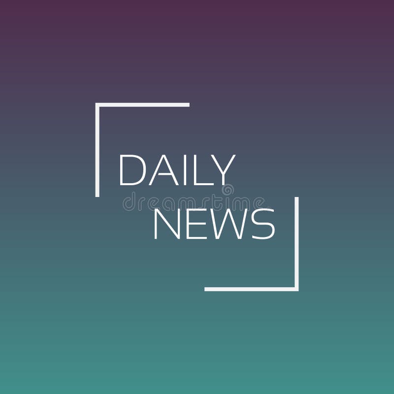 Daily News Live on Gradinet Background. Business, Technology News ...
