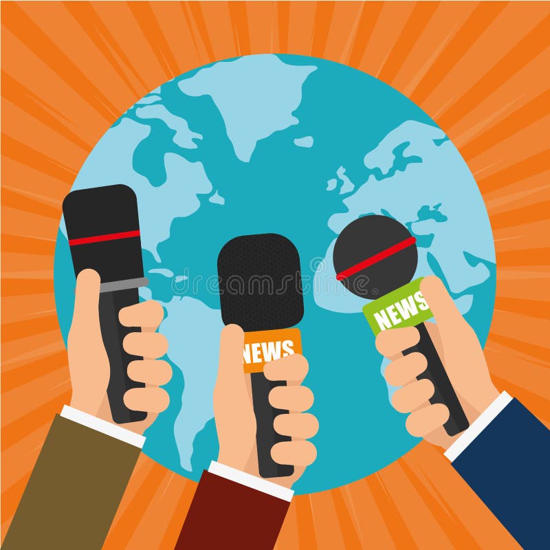 News Media and Broadcasting Stock Vector - Illustration of design ...