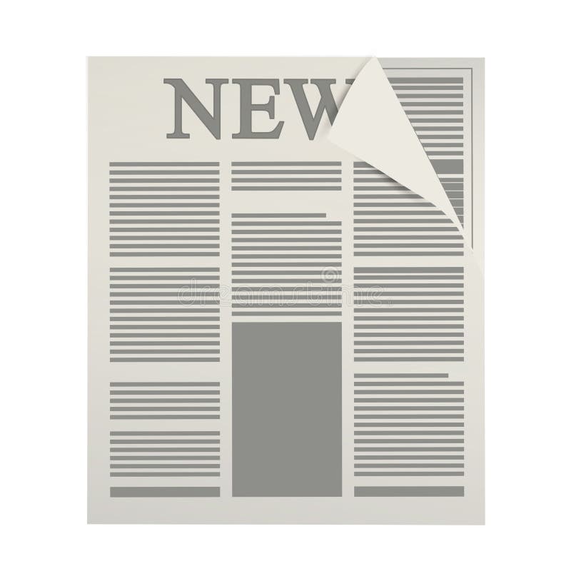 News Paper Information Isolated Icon Stock Vector - Illustration of ...