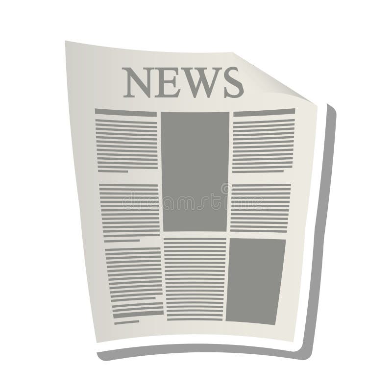 News Paper Information Isolated Icon Stock Vector - Illustration of ...