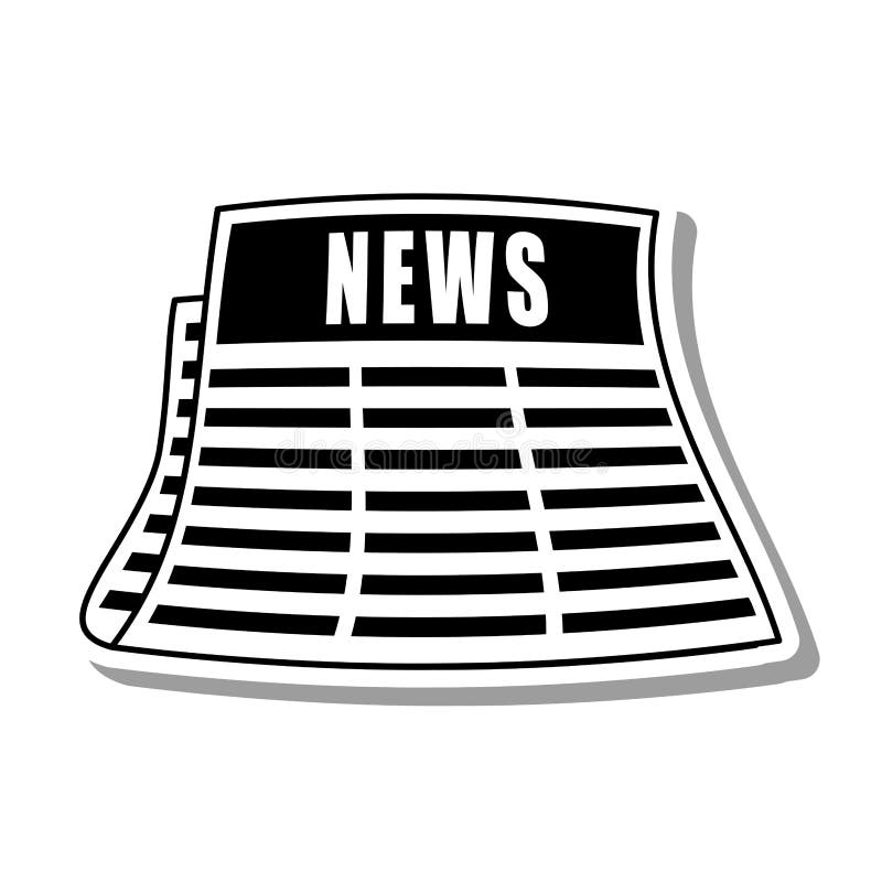 News Paper Information Isolated Icon Stock Vector - Illustration of ...