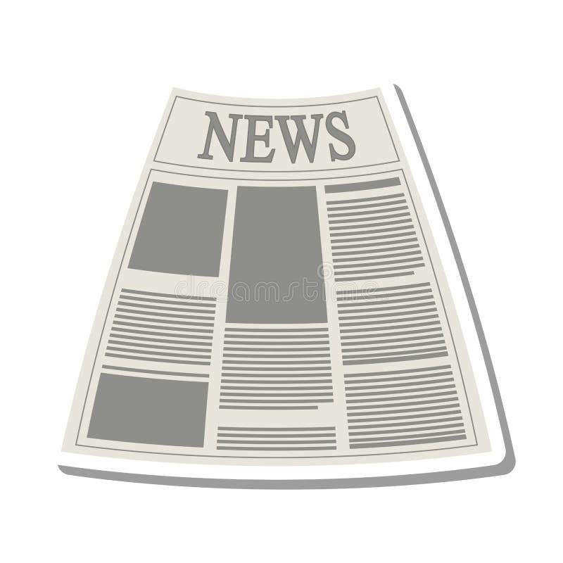 News Paper Information Isolated Icon Stock Vector - Illustration of ...