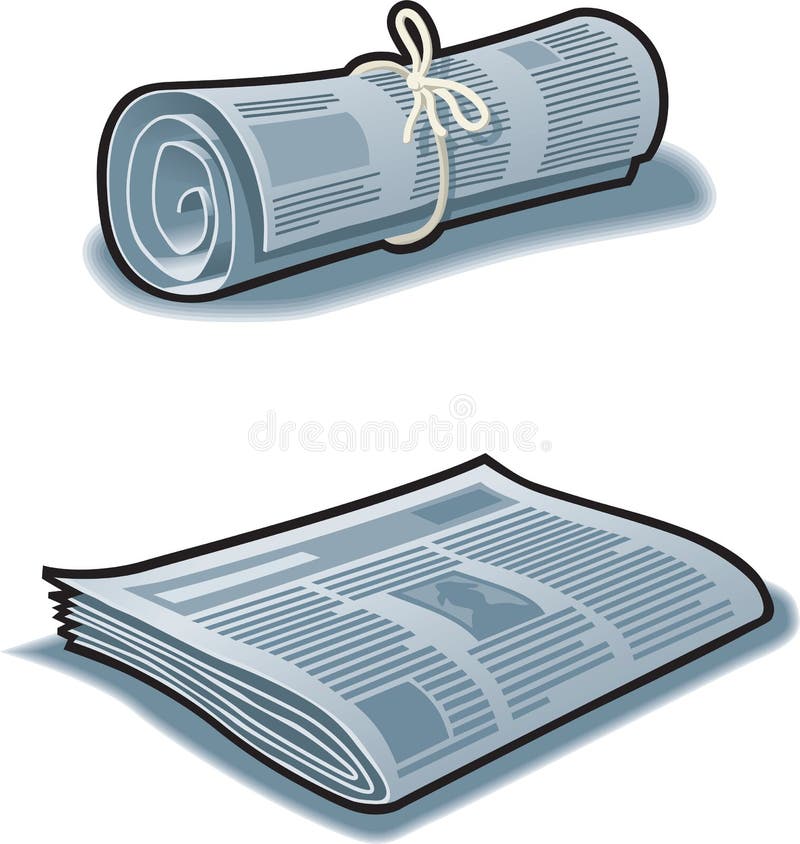 Newspaper Rolled Up Stock Illustrations – 234 Newspaper Rolled Up Stock ...