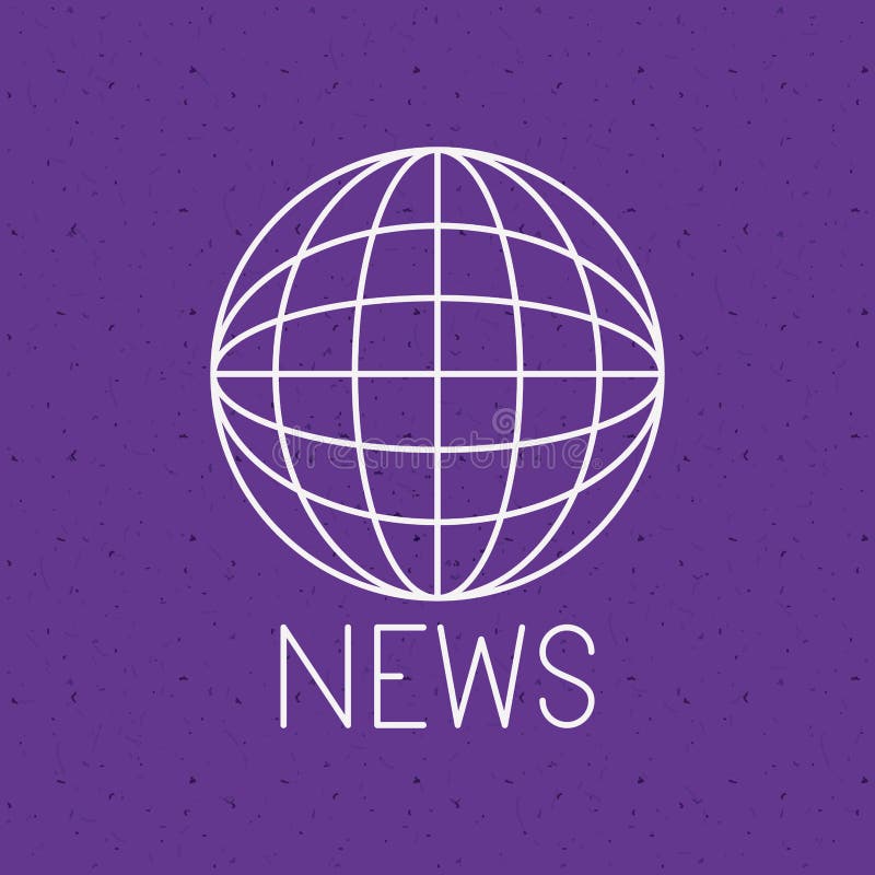 News with Planet Sphere Design Stock Vector - Illustration of media ...