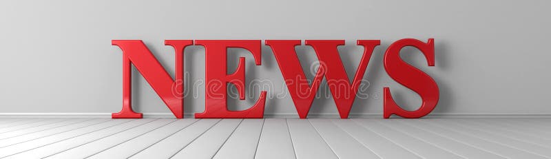 News red text wide banner stock illustration. Illustration of header ...