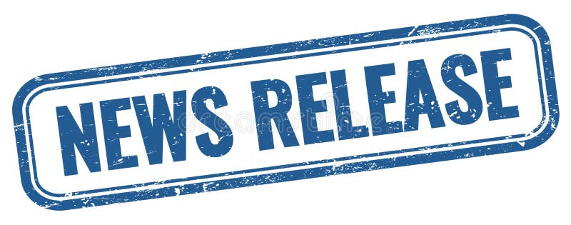 NEWS RELEASE, Words Written on Blue Stamp Sign Stock Illustration ...