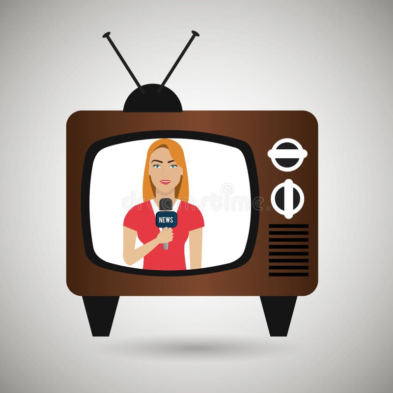 News reporter design stock illustration. Illustration of journalism ...