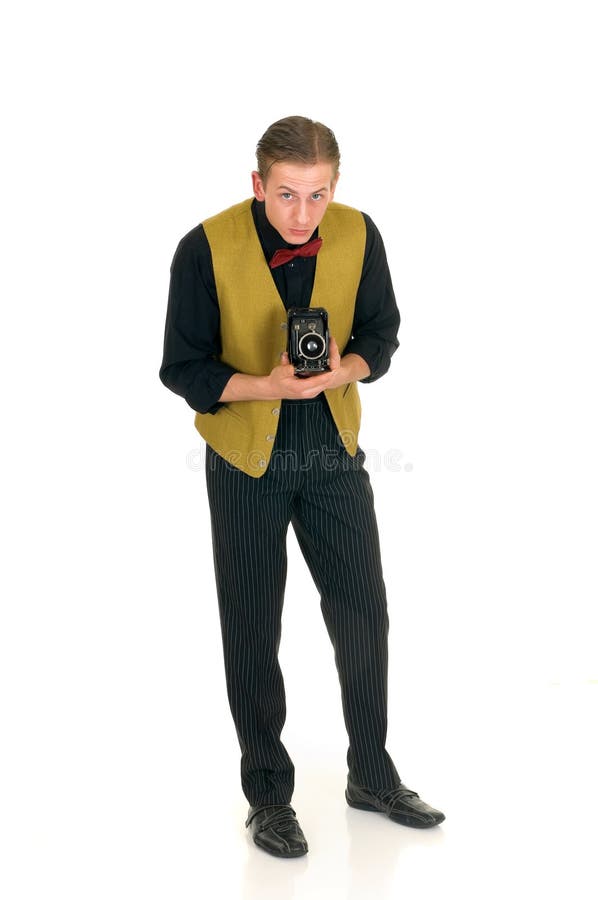 News reporter, retro style stock photo. Image of journalist - 7092690