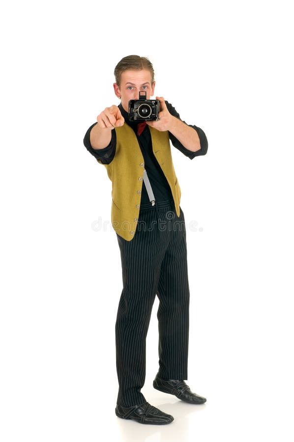 News reporter, retro style stock photo. Image of journalist - 7092690