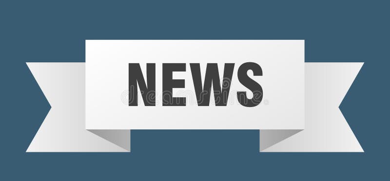 News ribbon. stock vector. Illustration of isolated - 153544966